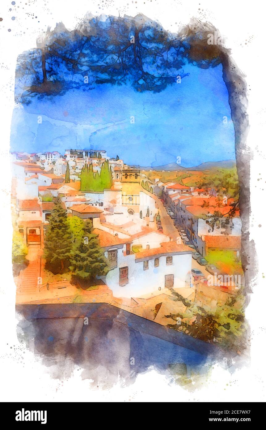 Cityscape historic medieval village Cut Out Stock Images & Pictures - Alamy