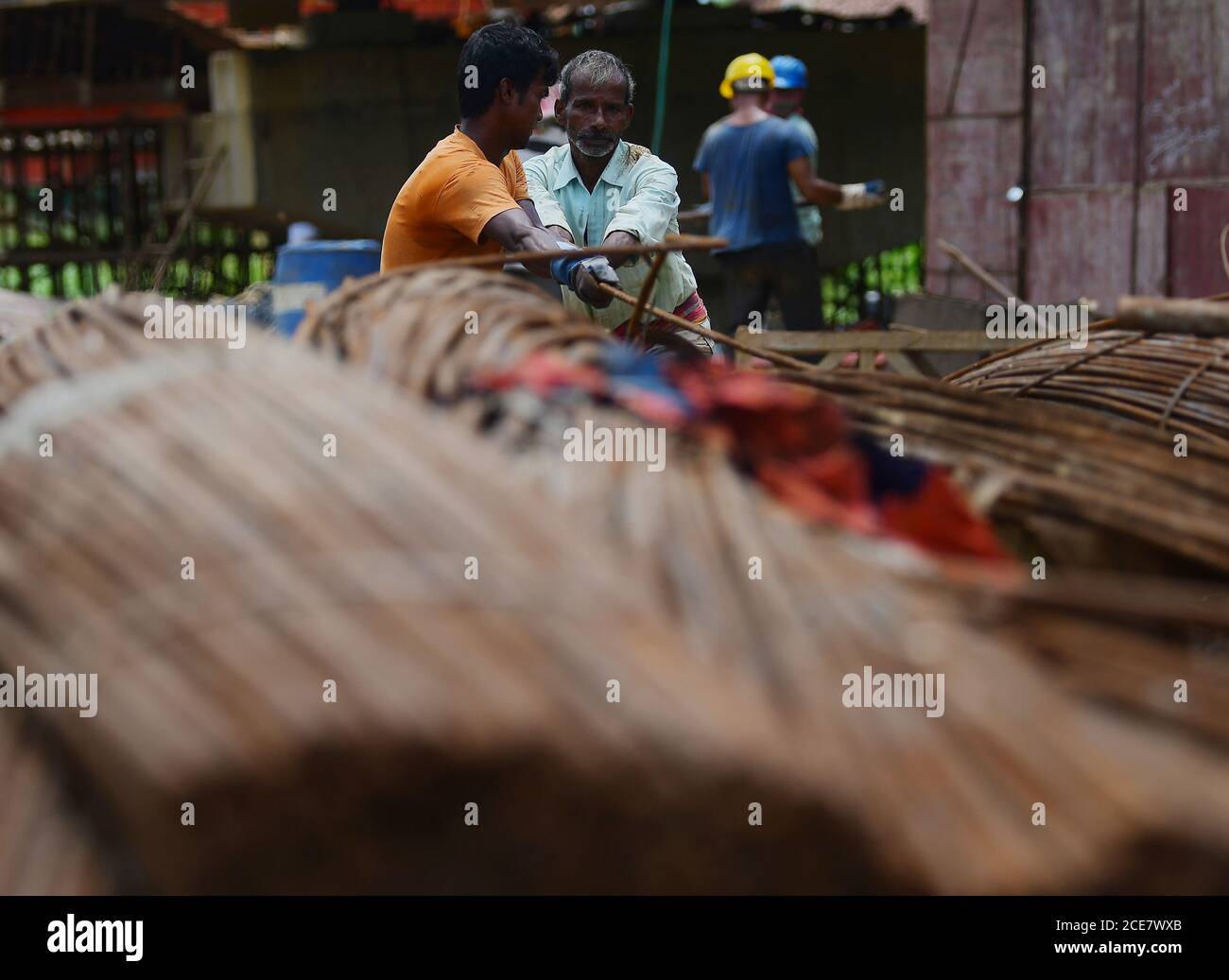 Construction taking place on the Indo-Bangla friendly bridge, also ...