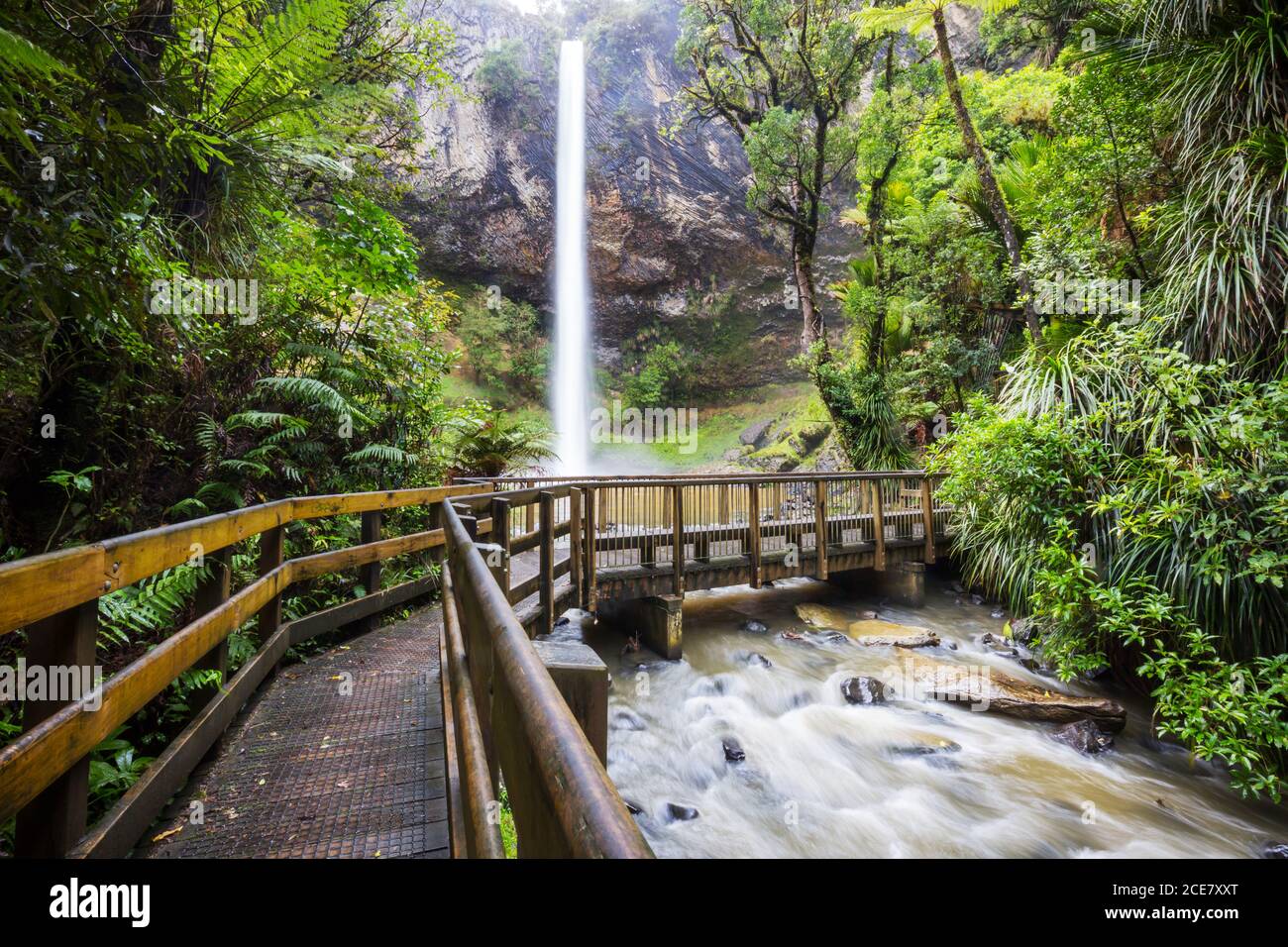 New Zealand waterfall Stock Photo - Alamy