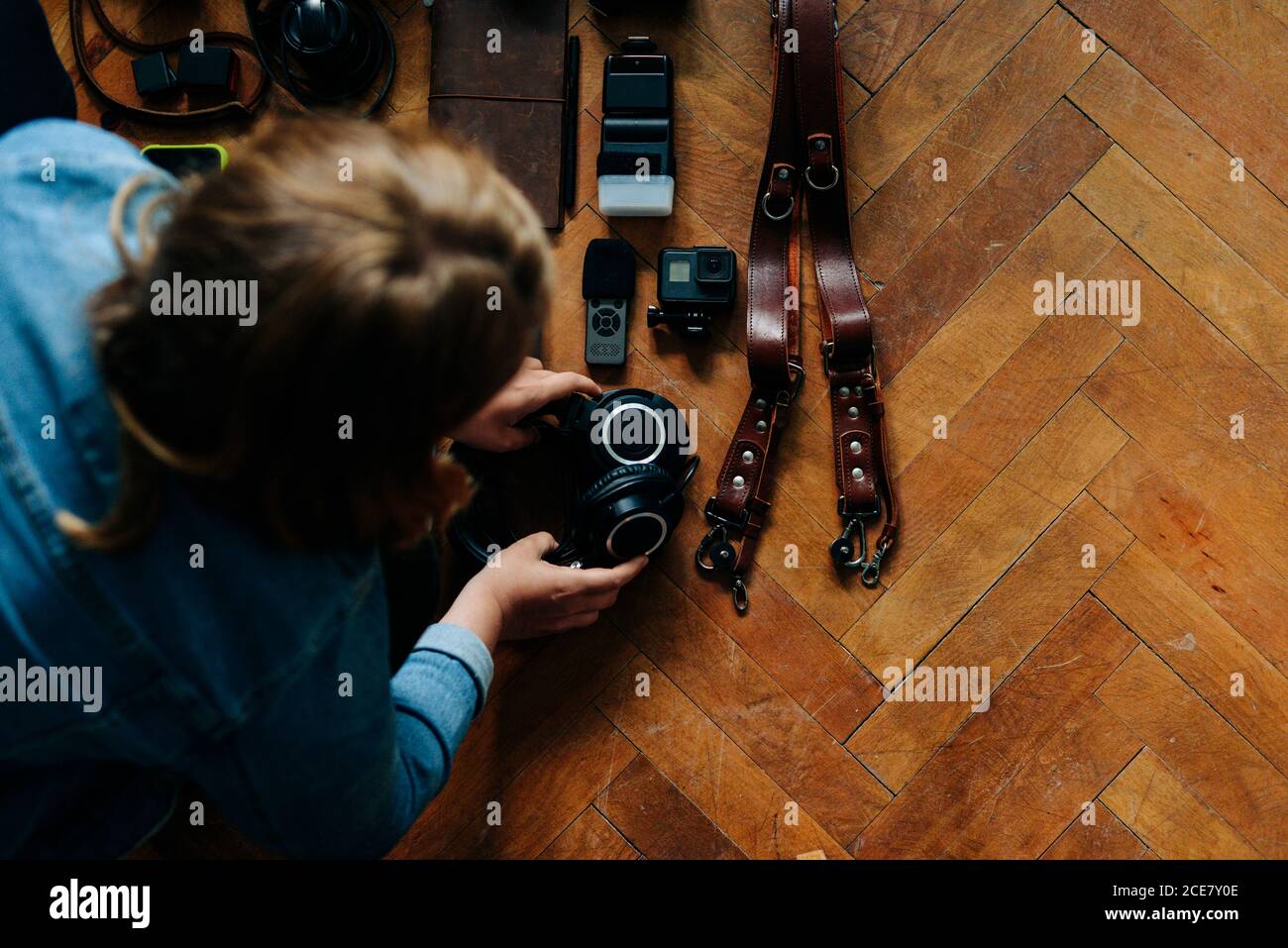 Photography from above of anonymous woman hi-res stock photography and ...