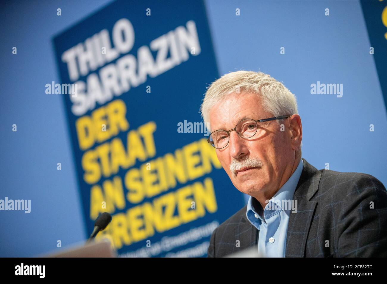 Berlin, Germany. 31st Aug, 2020. Thilo Sarrazin, author, presents his ...