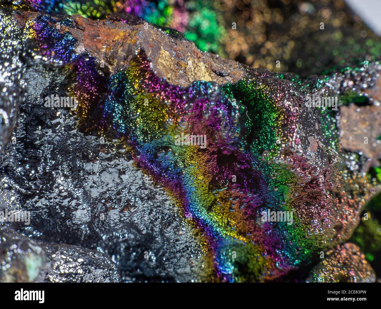 Close up on a Lepidocrocite mineral stone Stock Photo - Alamy