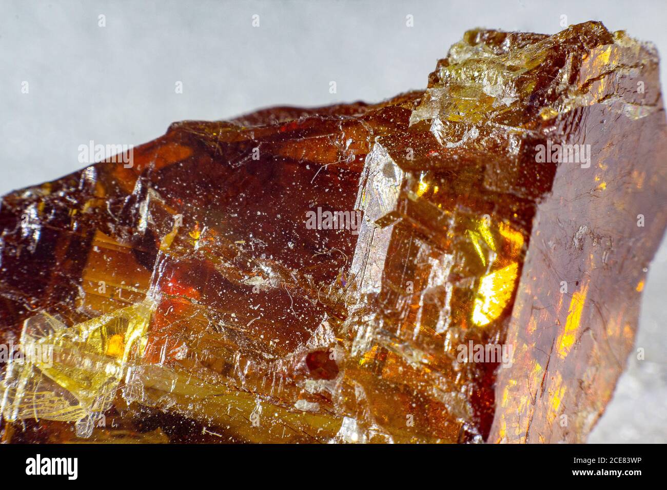 Close up on a Sphalerite mineral stone Stock Photo - Alamy
