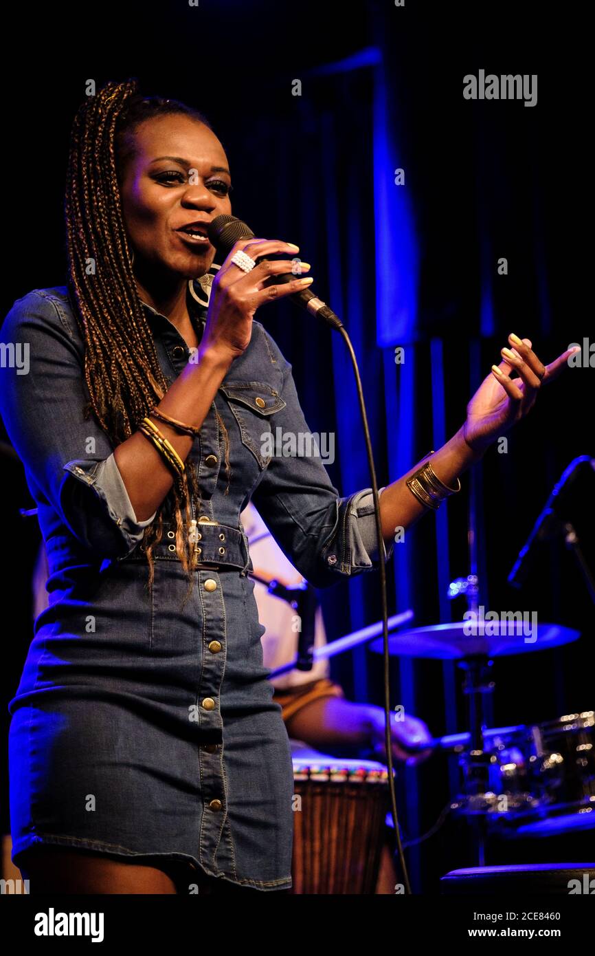 Bern, Switzerland. 28th, August 2020. The Swiss singer Alina Amuri ...