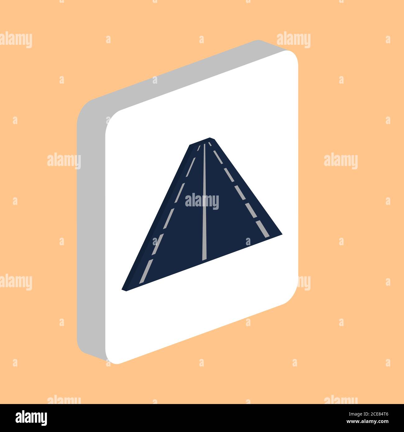 Road, highway Simple vector icon. Illustration symbol design template ...