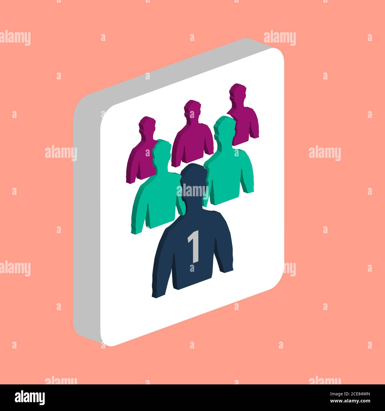 Leadership, leader Simple vector icon. Illustration symbol design ...