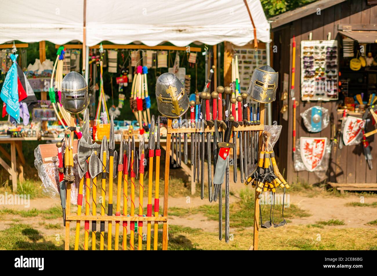 Wooden weapons hi-res stock photography and images - Alamy