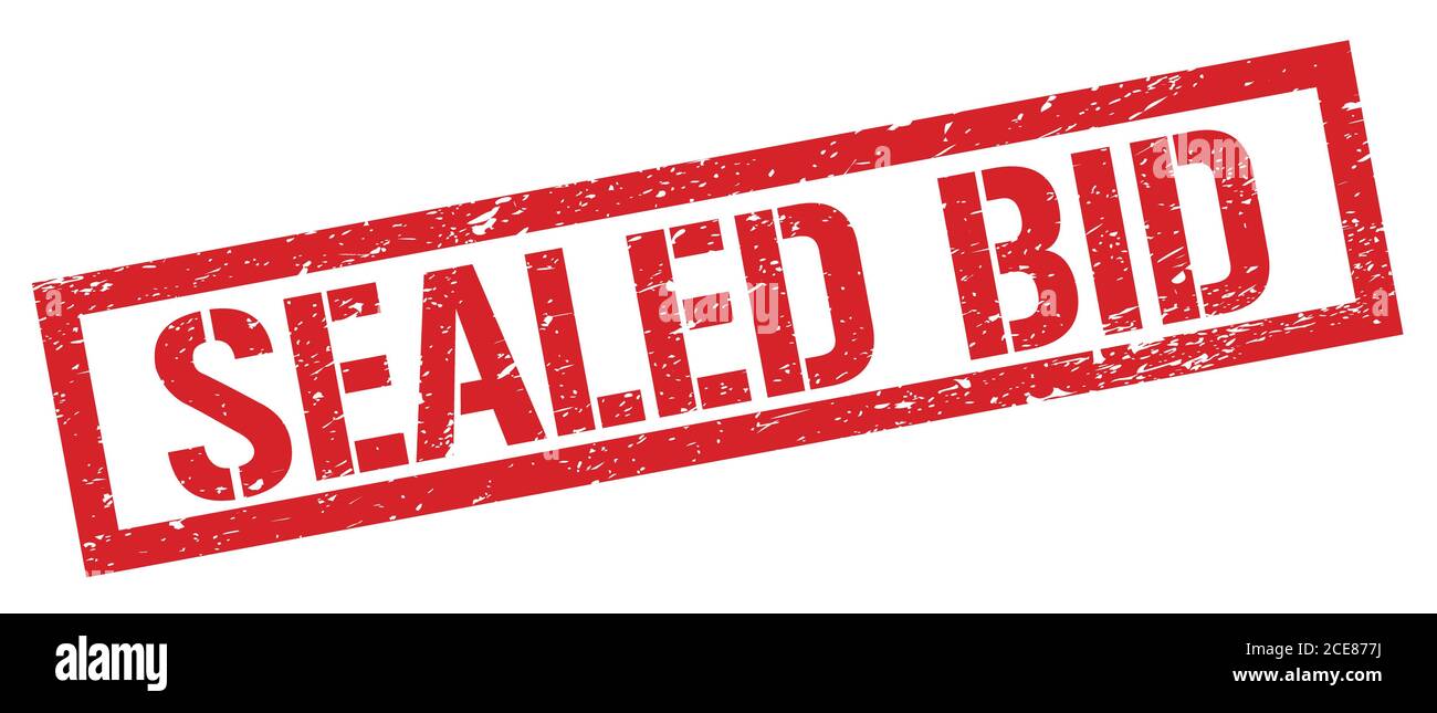 Sealed bid word hi-res stock photography and images - Alamy