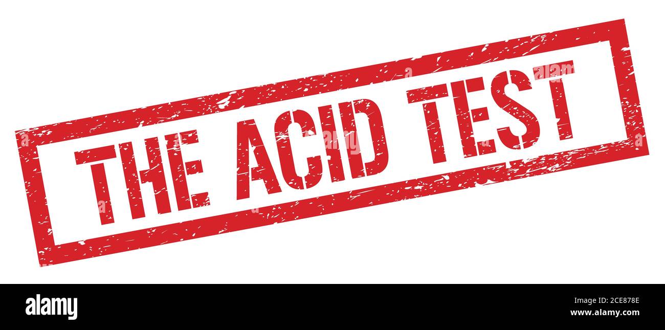 The acid test stamp hi-res stock photography and images - Alamy