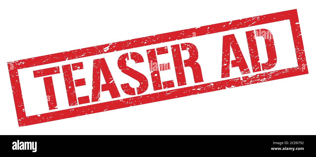 Teaser ad word hi-res stock photography and images - Alamy