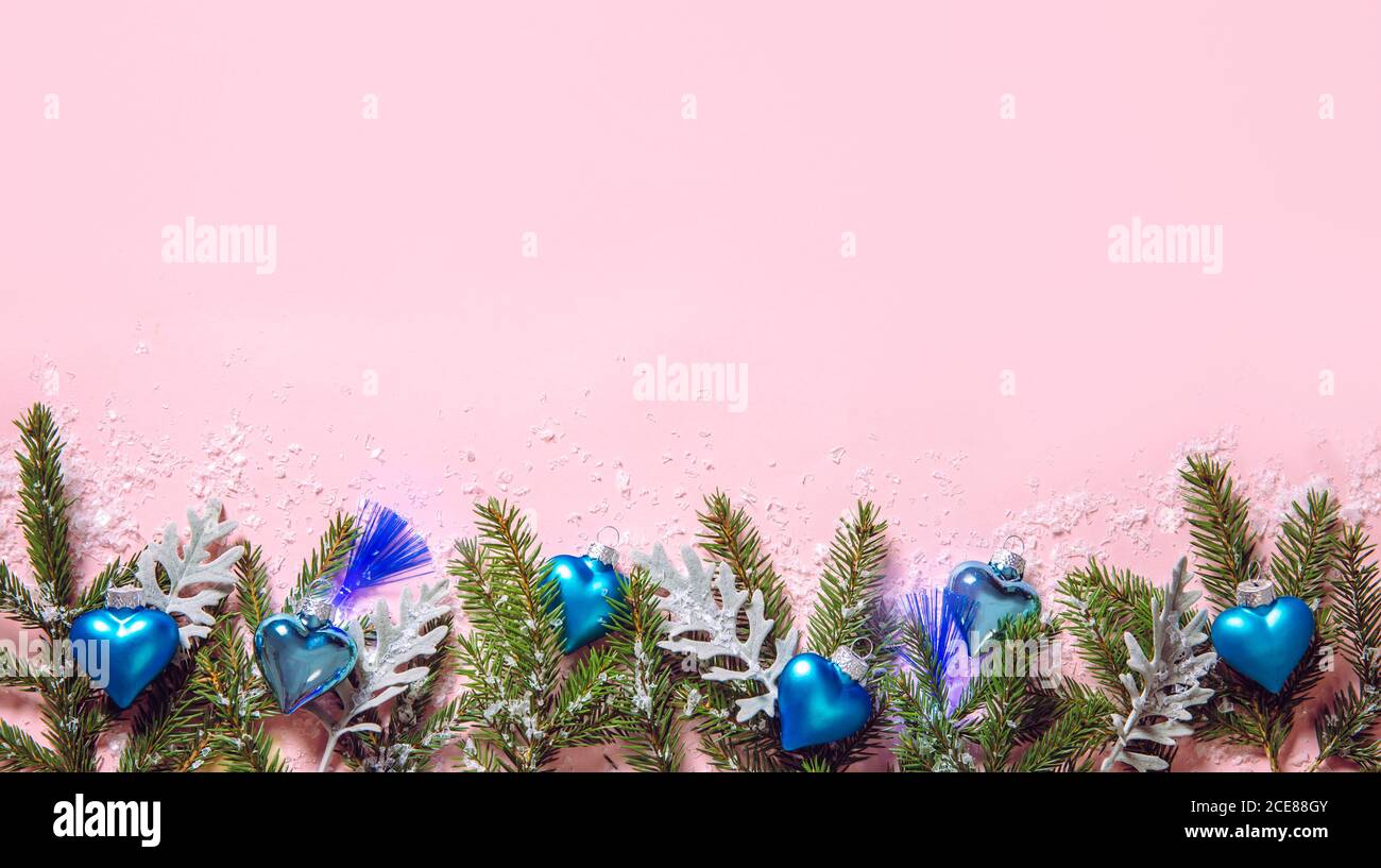 Christmas Ornaments Bottom Border