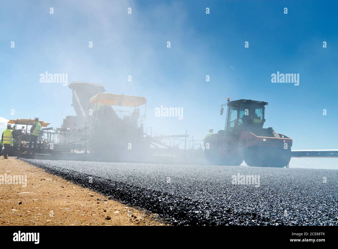 Asphalt spreading hi-res stock photography and images - Alamy