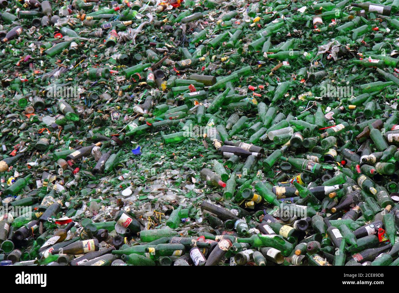 green glass for recycle as technology background Stock Photo - Alamy