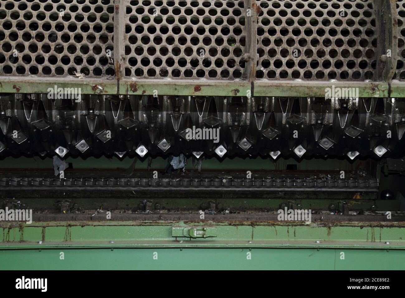 detail of machine for recycle plastic carbage Stock Photo - Alamy