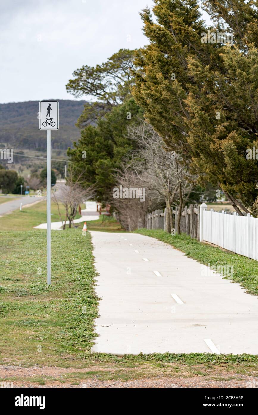 Shared bicycle pedestrian path hi-res stock photography and images - Alamy