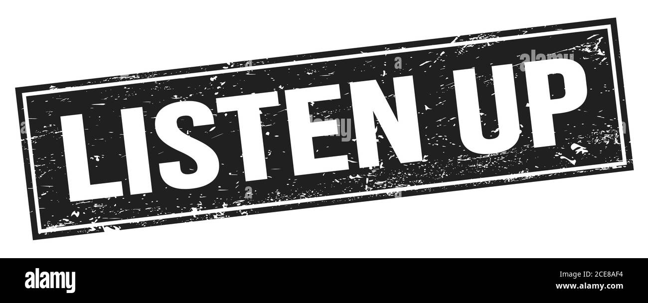 Listen up stamp hi-res stock photography and images - Alamy