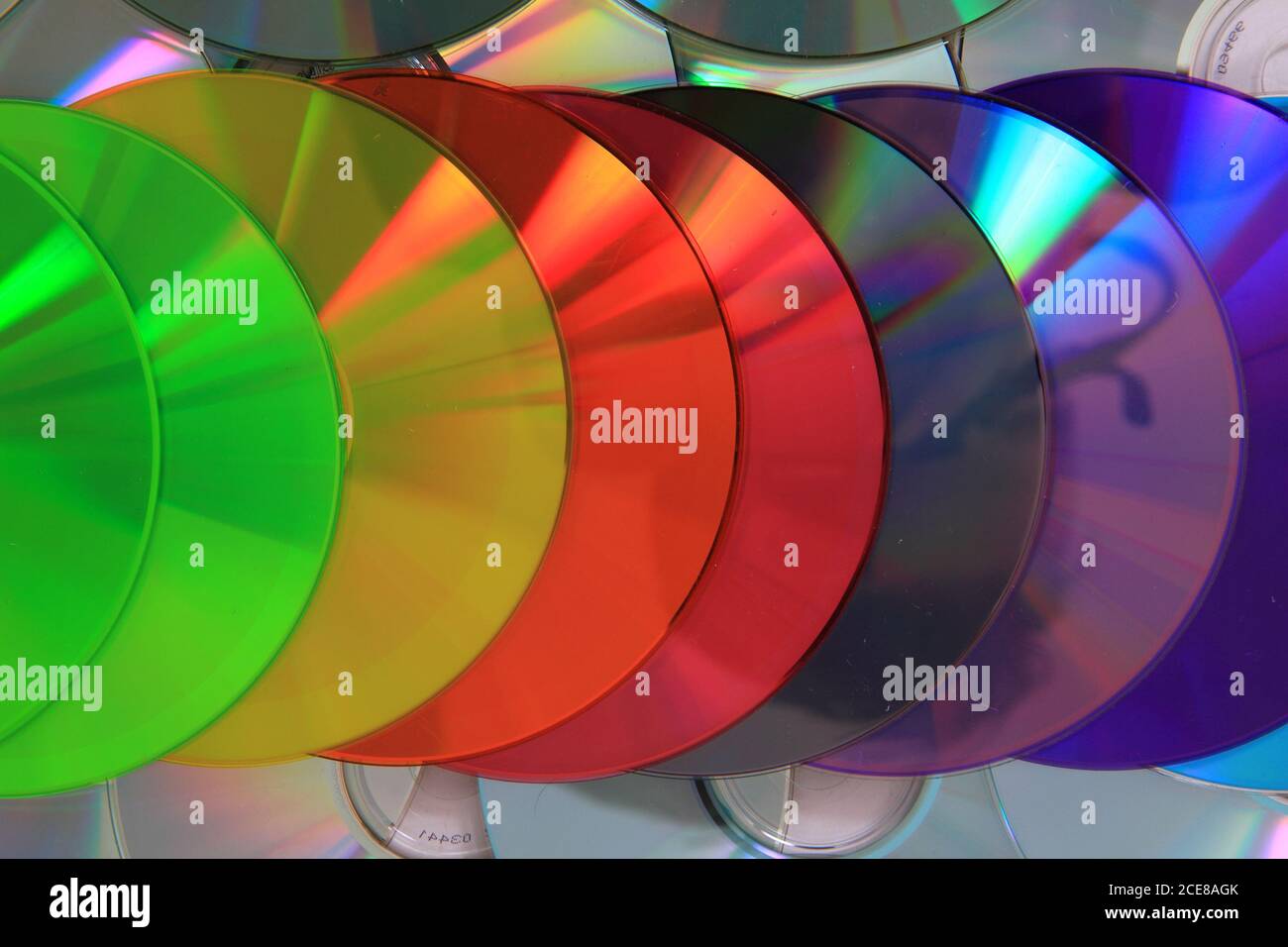 color CD and DVD data as nice technology background Stock Photo - Alamy