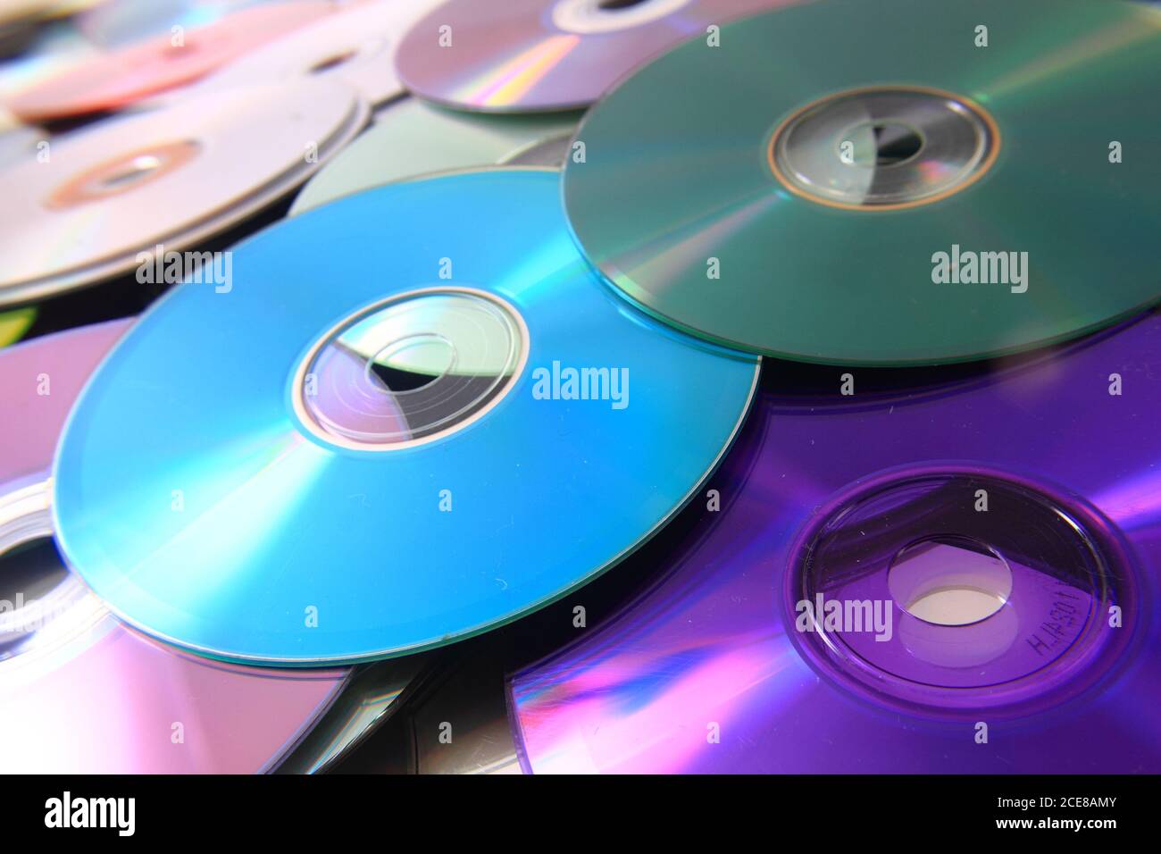 color CD and DVD data as nice technology background Stock Photo - Alamy
