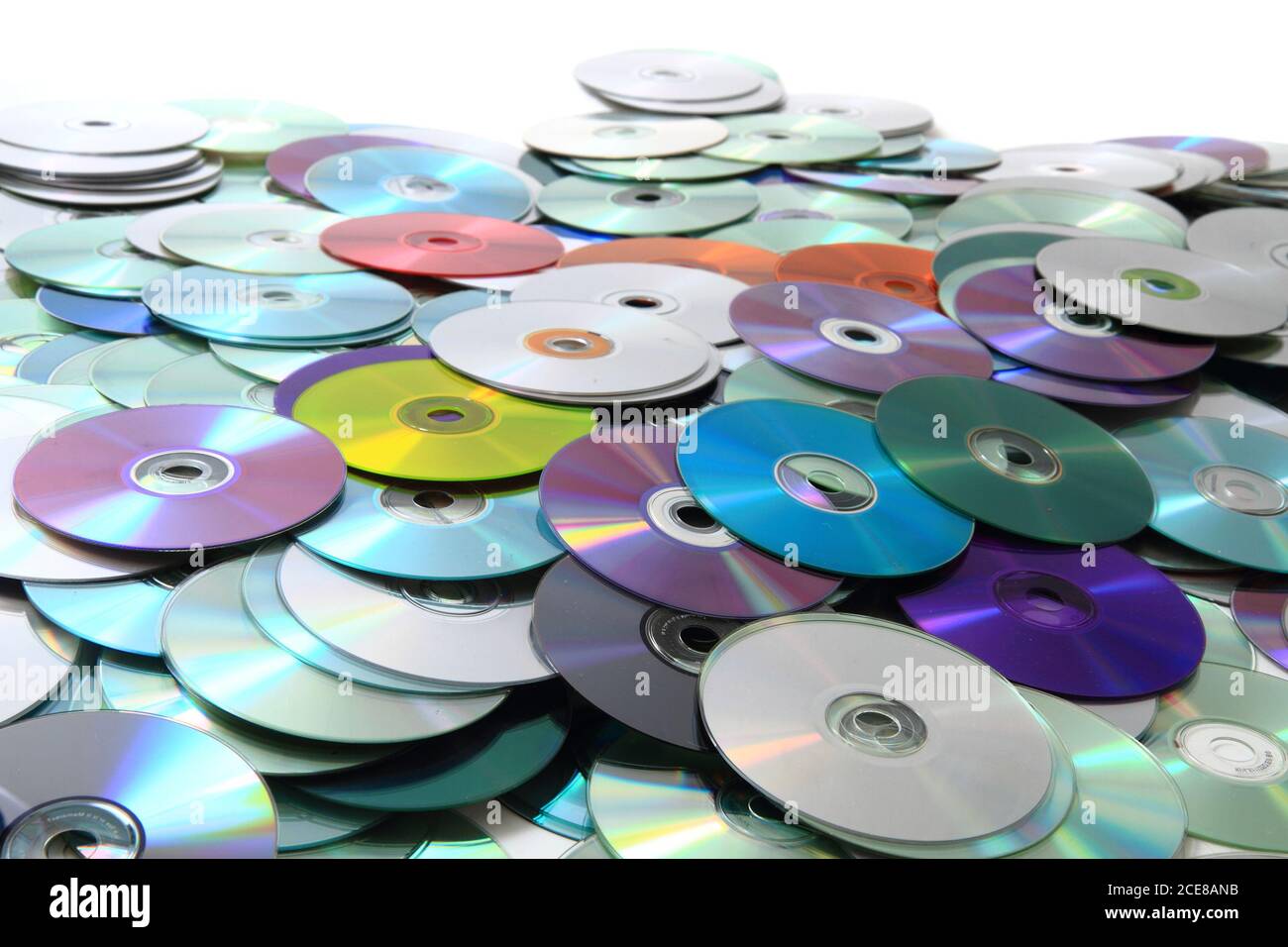 color CD and DVD data as nice technology background Stock Photo - Alamy