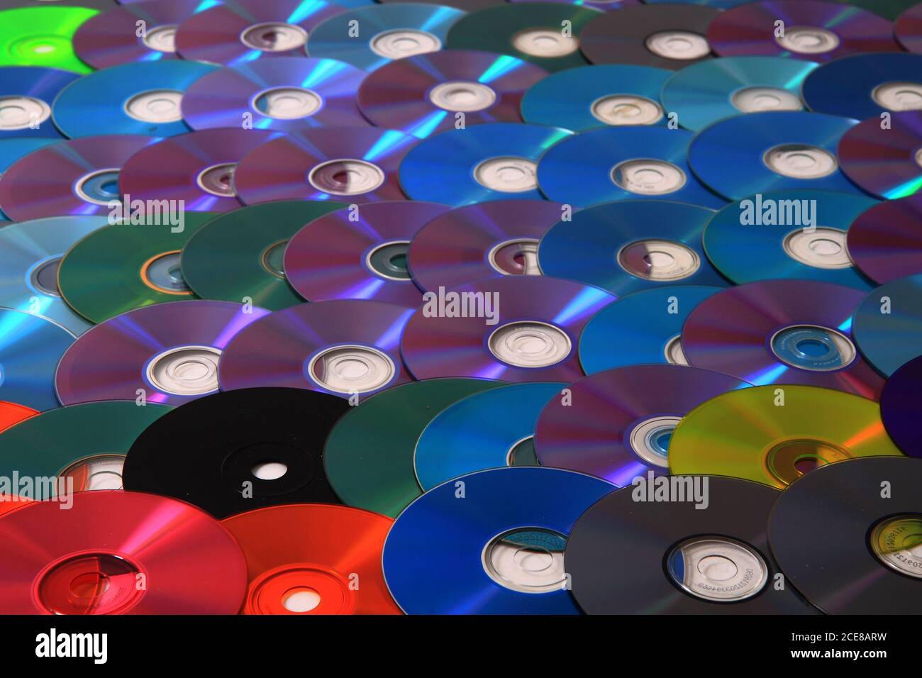 color CD and DVD data as nice technology background Stock Photo - Alamy