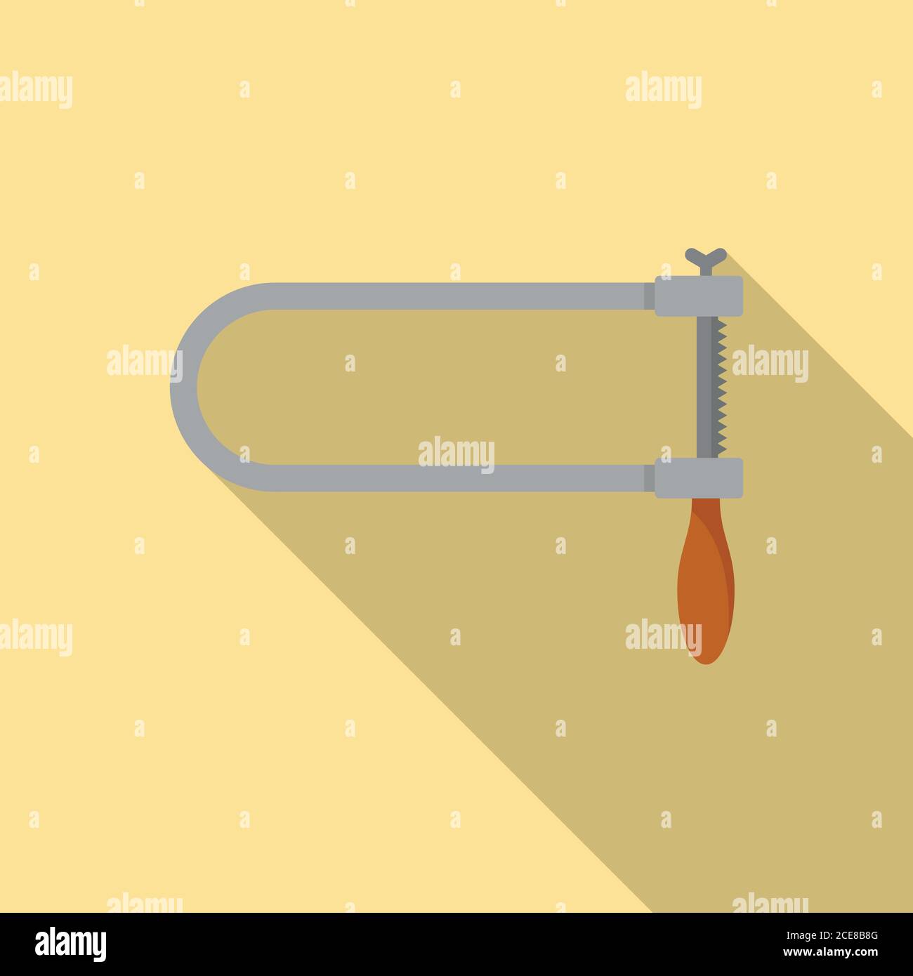 Coping saw icon. Flat illustration of coping saw vector icon for web ...