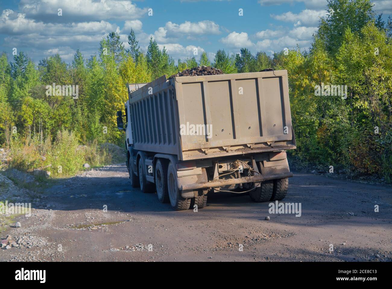 Timber lorry driving highway hi-res stock photography and images - Alamy