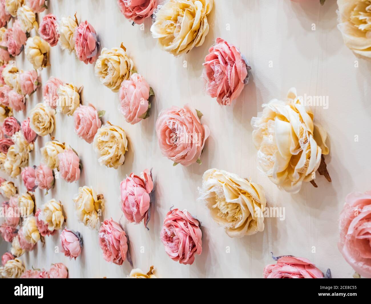 A Wall of roses background Stock Photo - Alamy