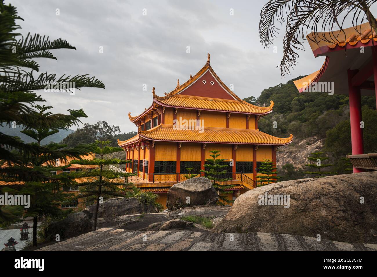 Beautiful temple roof design from hi-res stock photography and images ...