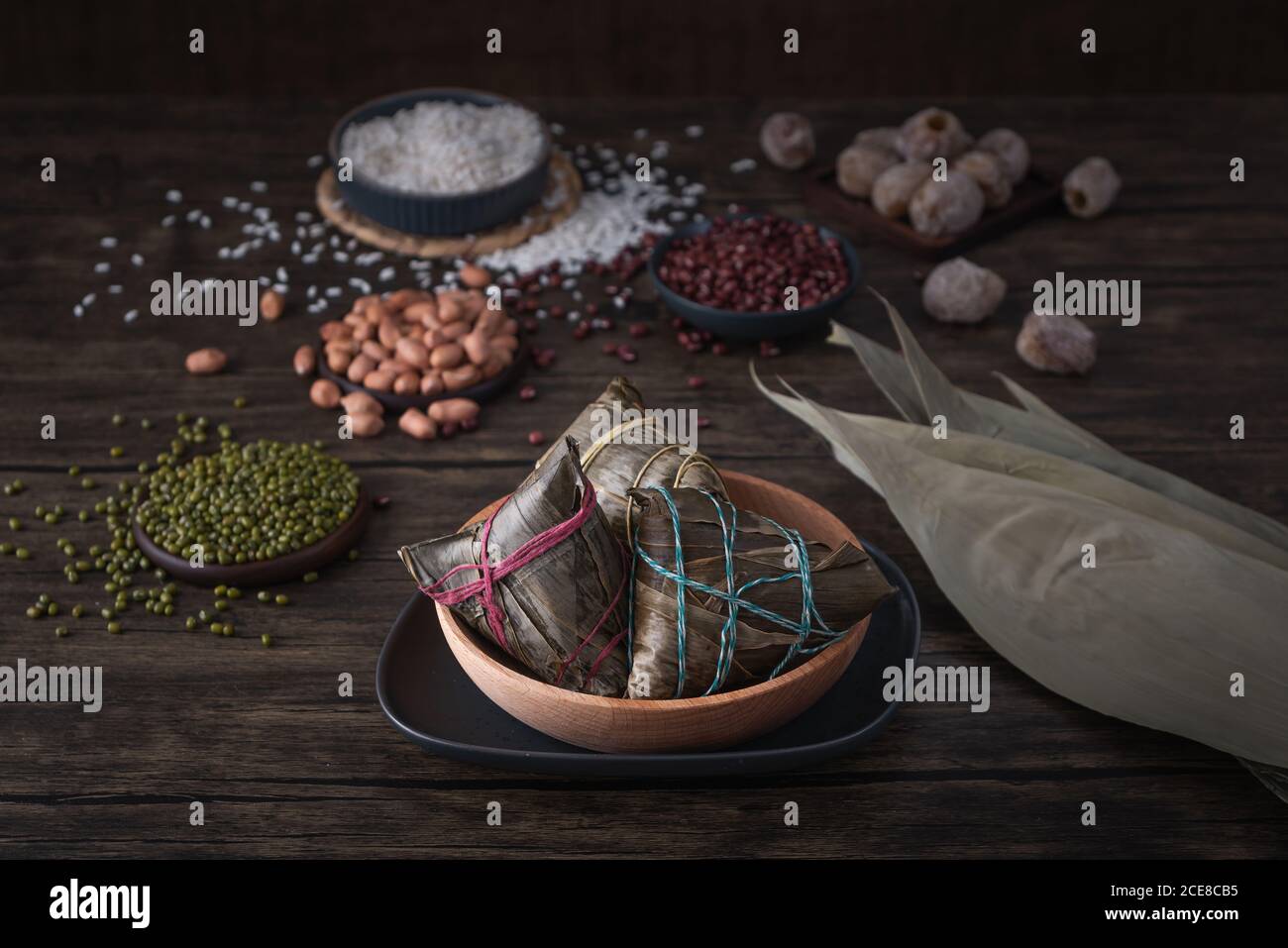 Traditional Chinese rice dumplings called Zongzi. They usually eat them ...