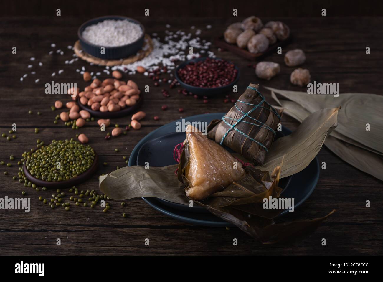 Traditional Chinese rice dumplings called Zongzi. They usually eat them ...