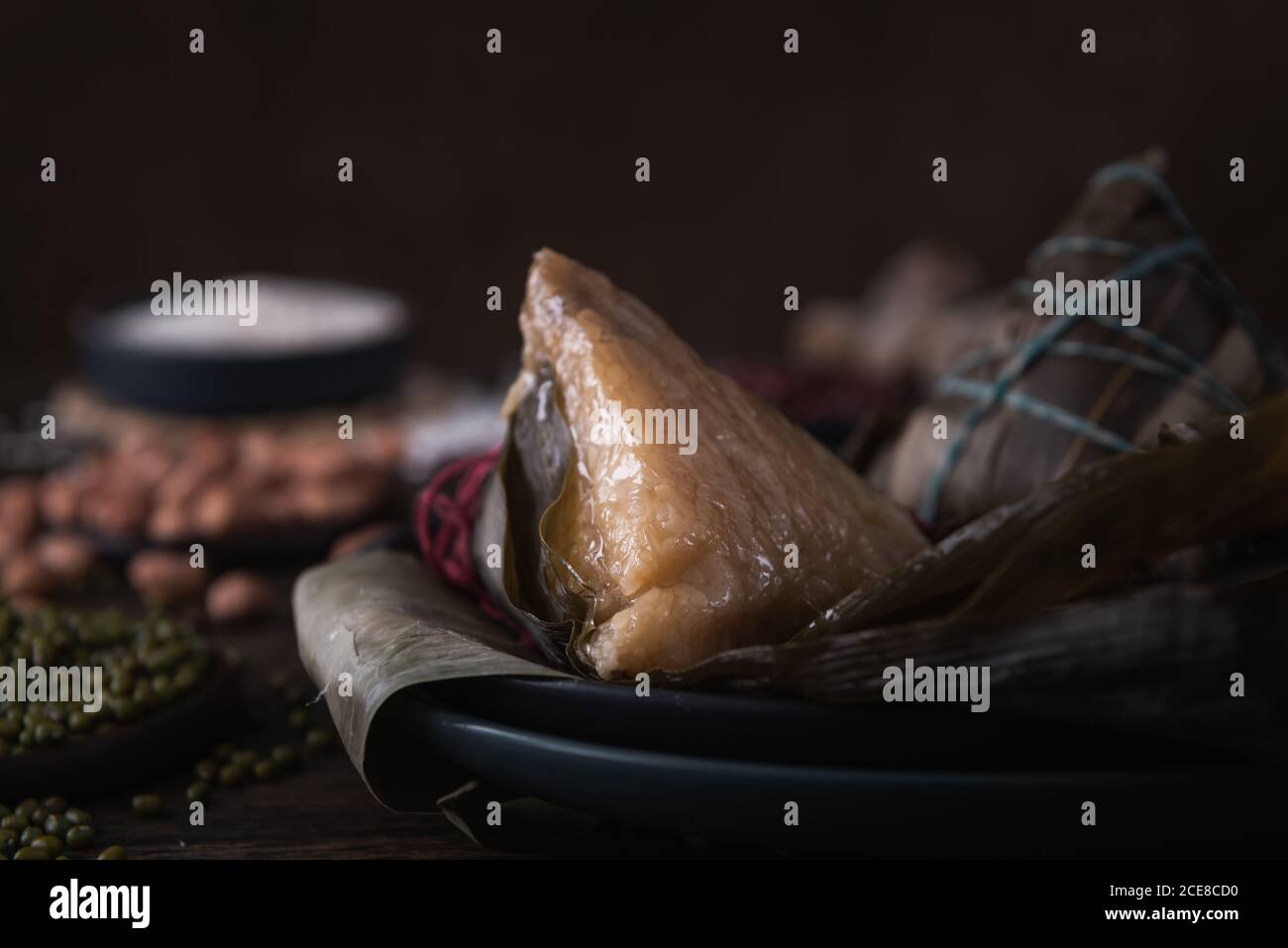 Traditional Chinese rice dumplings called Zongzi. They usually eat them ...