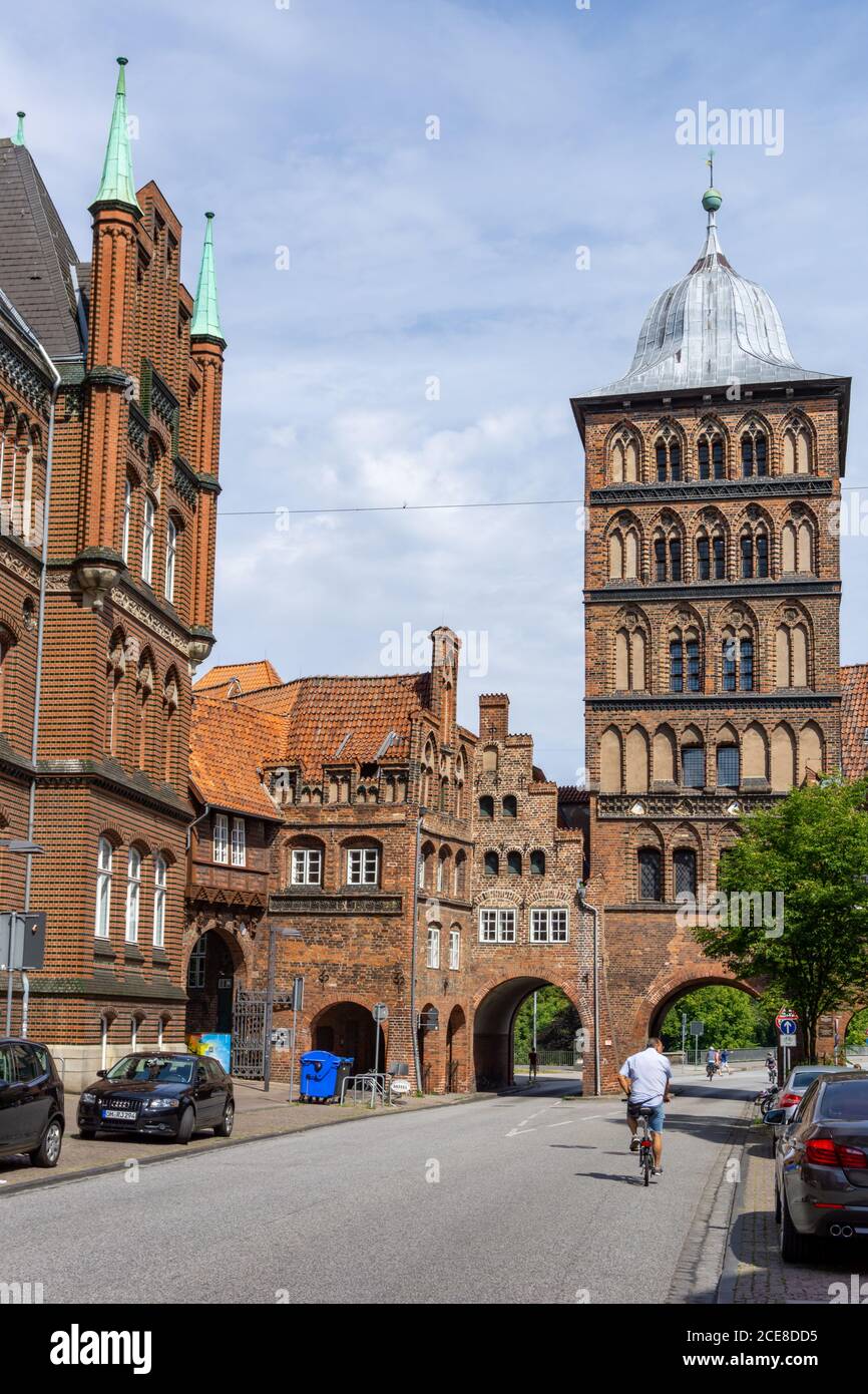 Lüebeck, S-H / Germany - 9 August 2020: historic red brick buildings ...