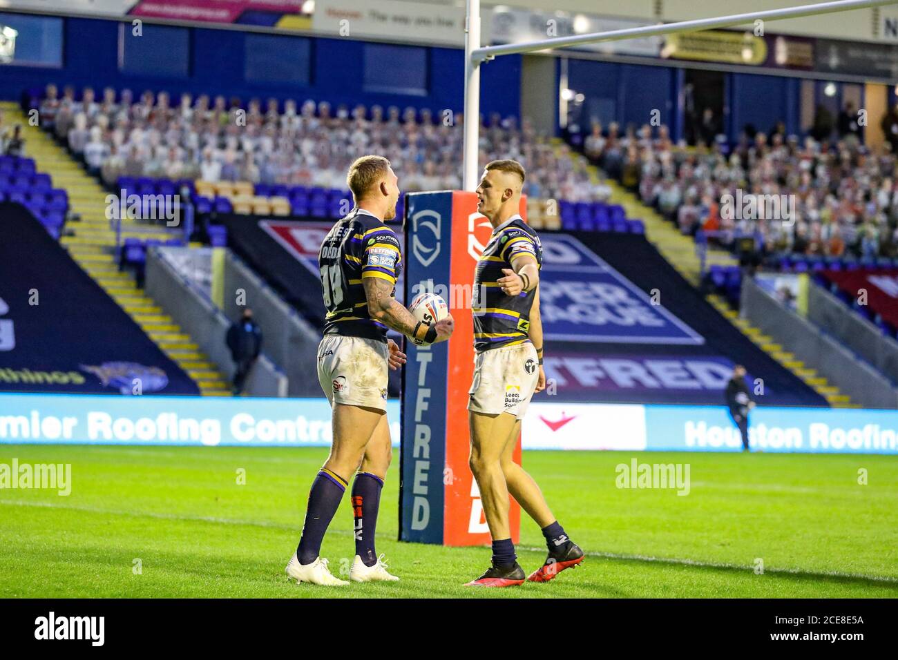 Mikolaj Oledzki (19) of Leeds Rhinos celebrates his try Stock Photo - Alamy