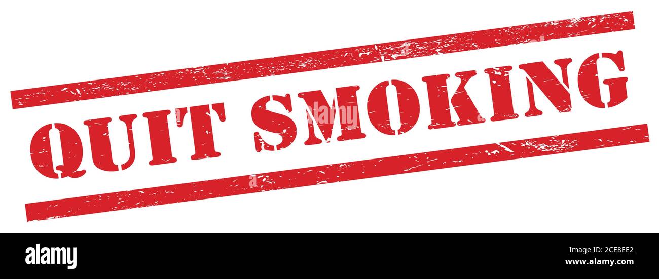 Quit smoking stamp hi-res stock photography and images - Alamy