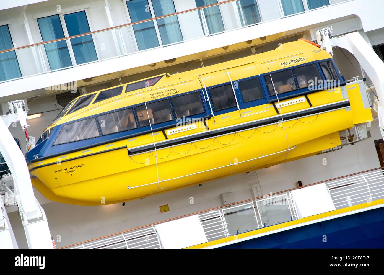 Suspended lifeboat hi-res stock photography and images - Alamy