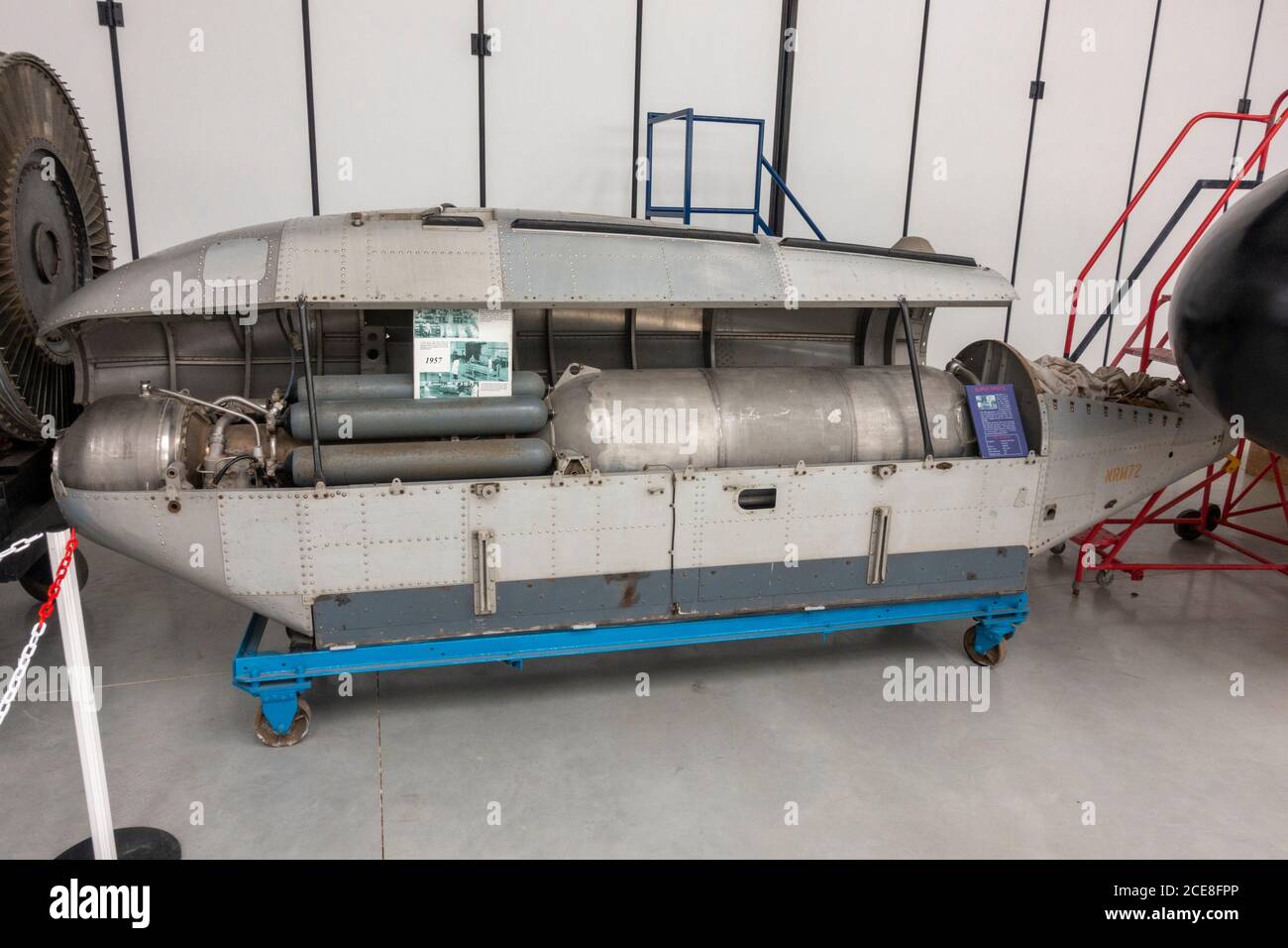 A Super Sprite self contained rocket engine on display in the De ...