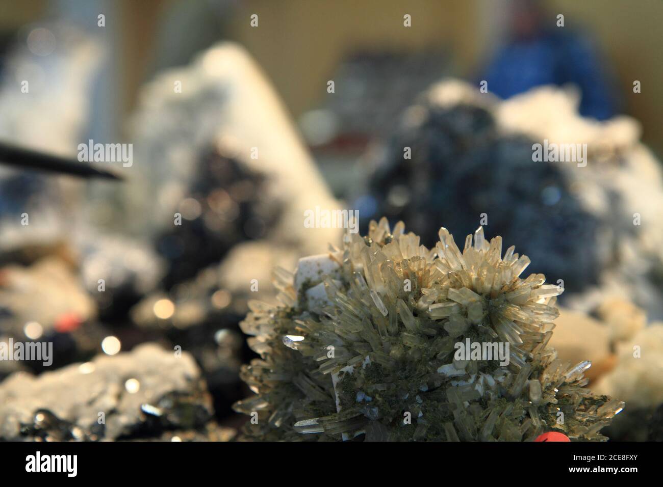 natural crystals on the lead (nice nature gems Stock Photo - Alamy