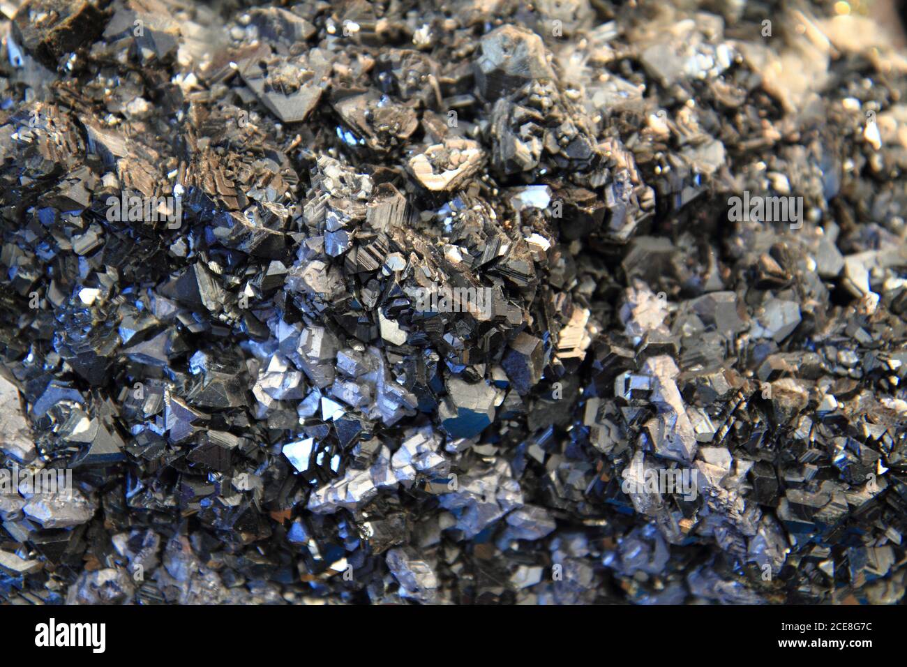 lead crystals background (natural lead texture from nature Stock Photo ...