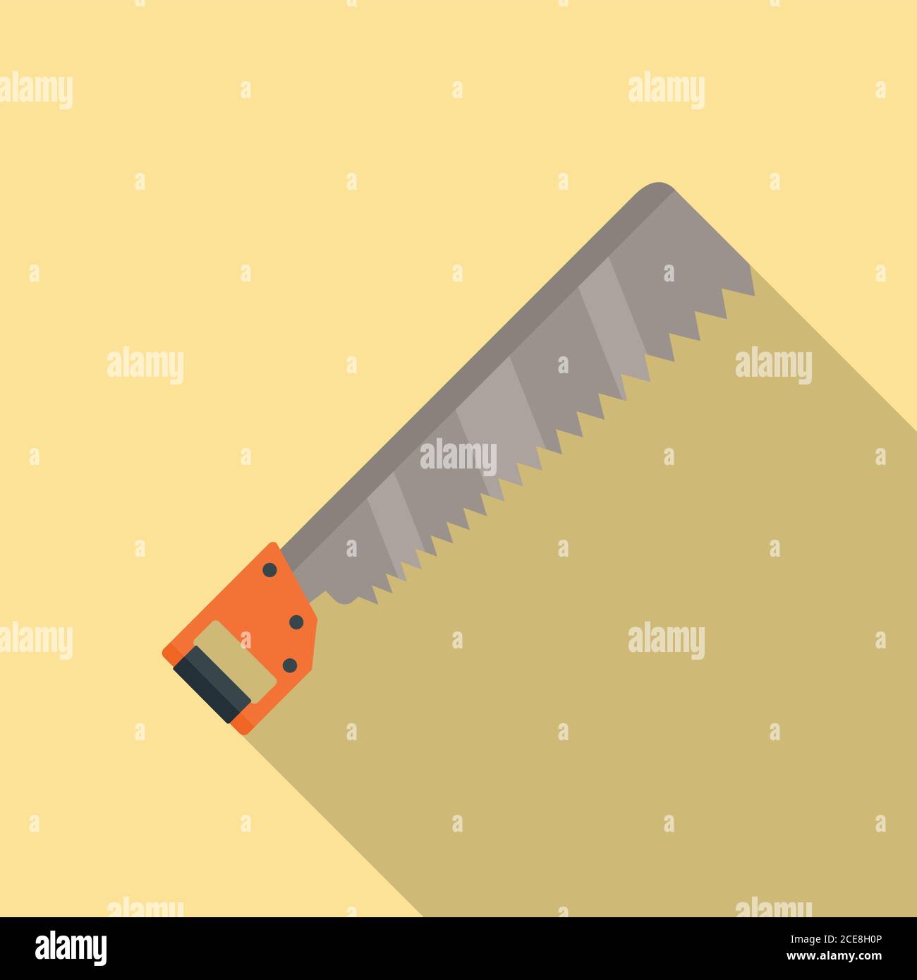 Back saw icon. Flat illustration of back saw vector icon for web design ...