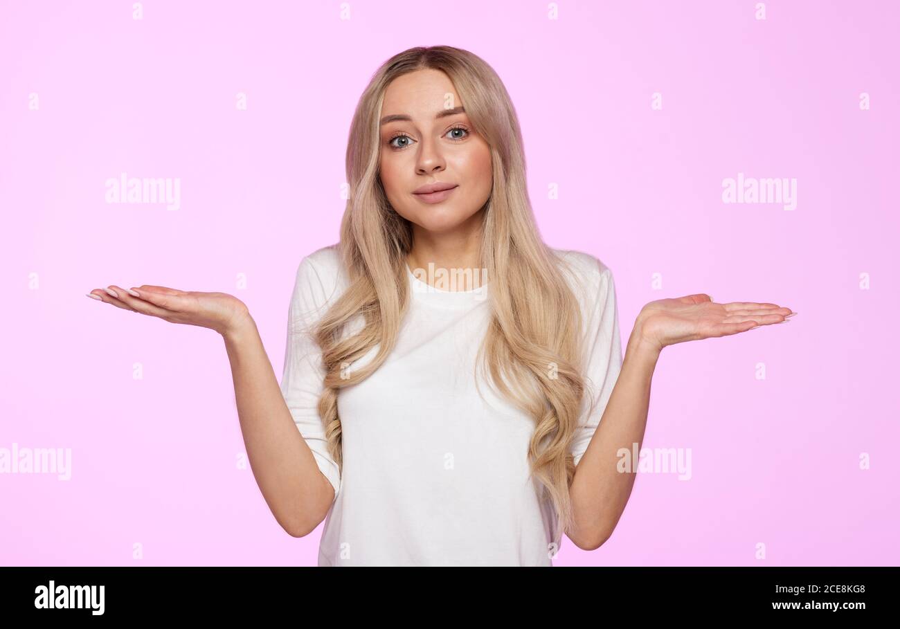 Shrug shoulders hi-res stock photography and images - Alamy