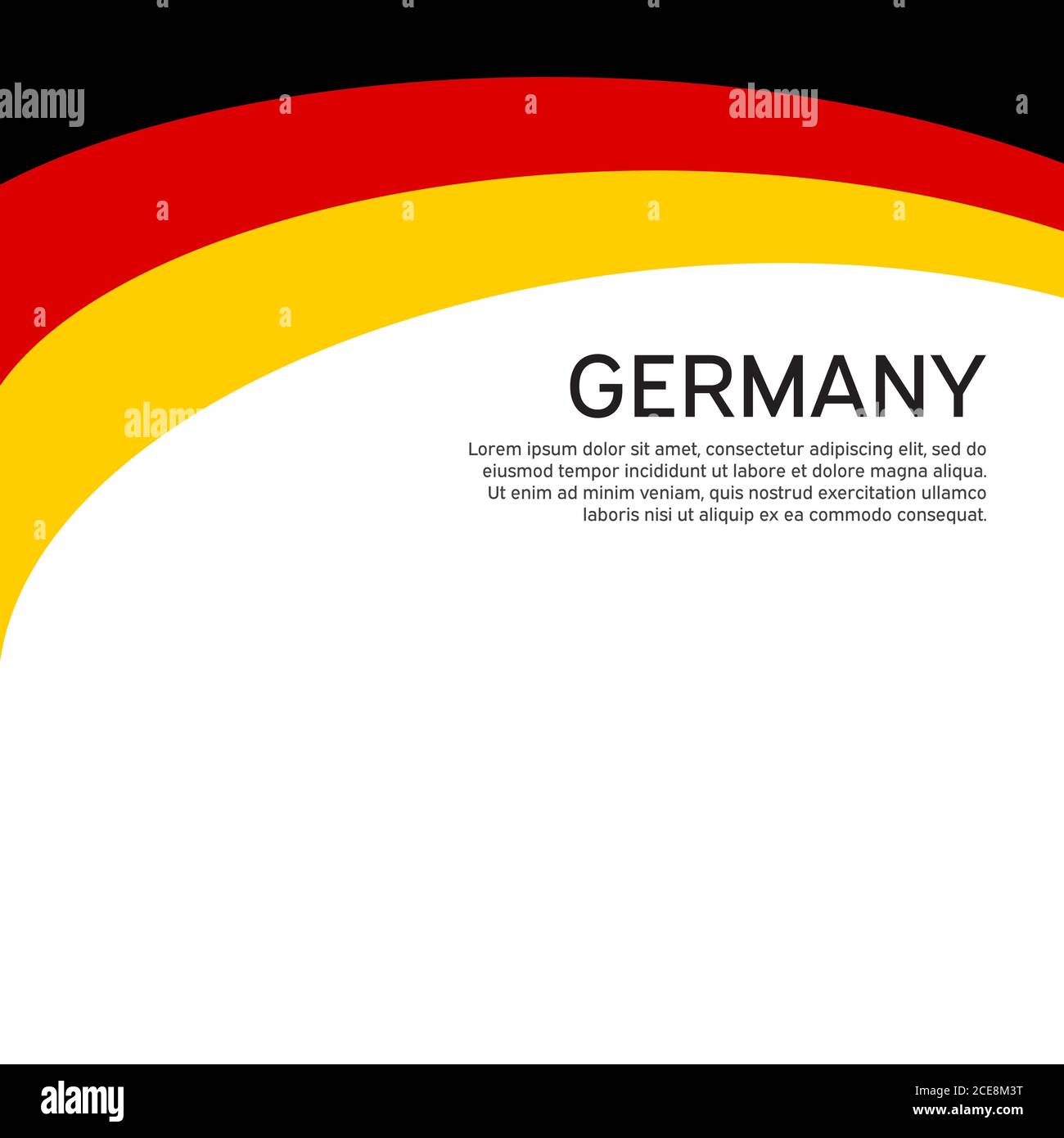 Abstract waving germany flag. Creative background for design of ...