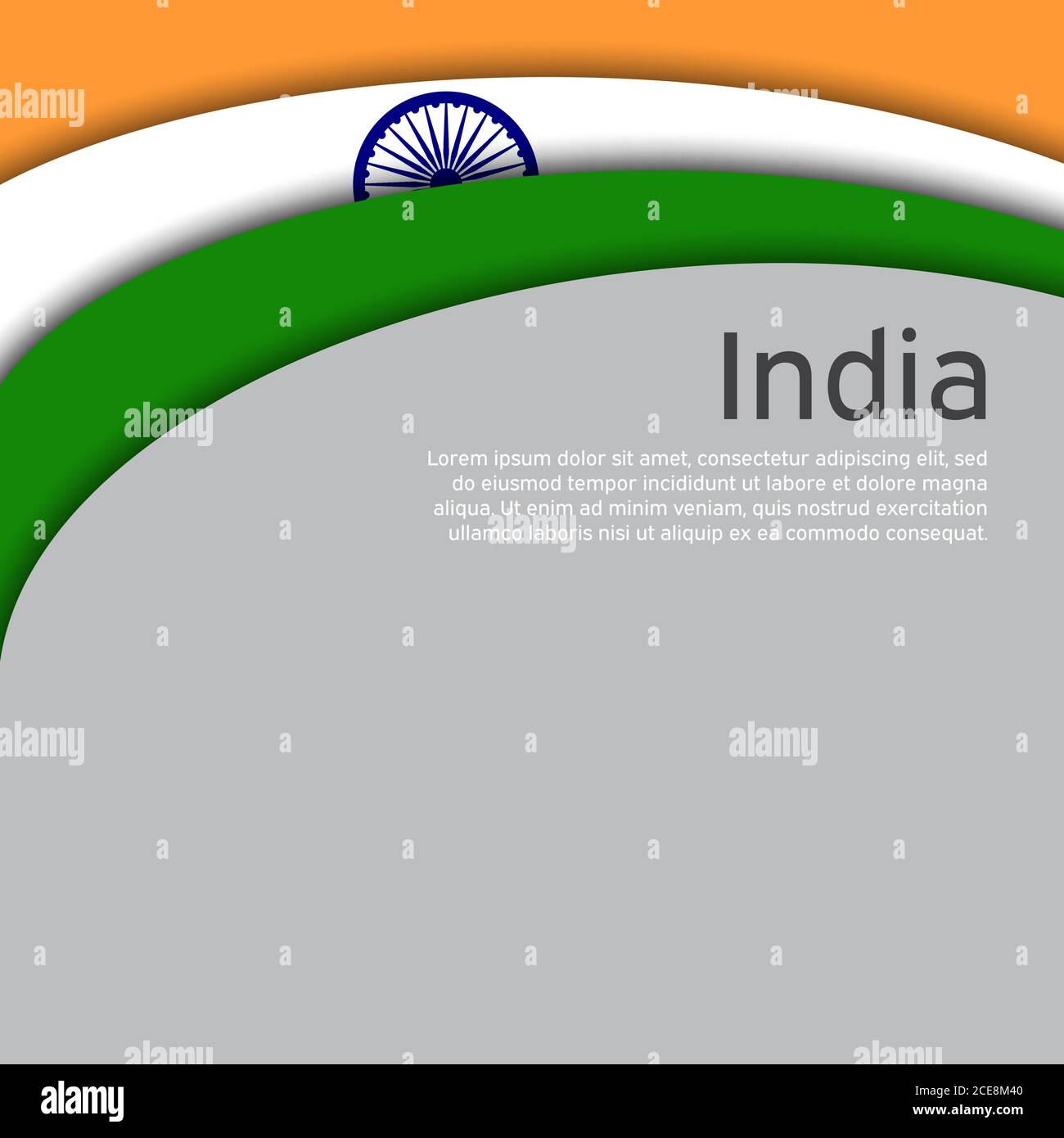 Creative style indian flag design hi-res stock photography and images ...