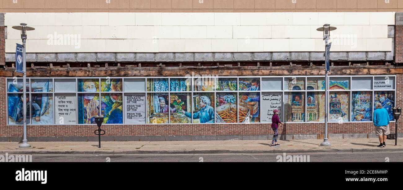 Hamtramck, Michigan - A multilingual art installation on the windows of ...