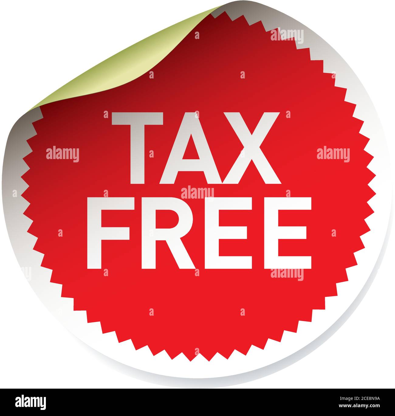Set vector stickers. Tax free. Vector emblem and logo Stock Vector ...