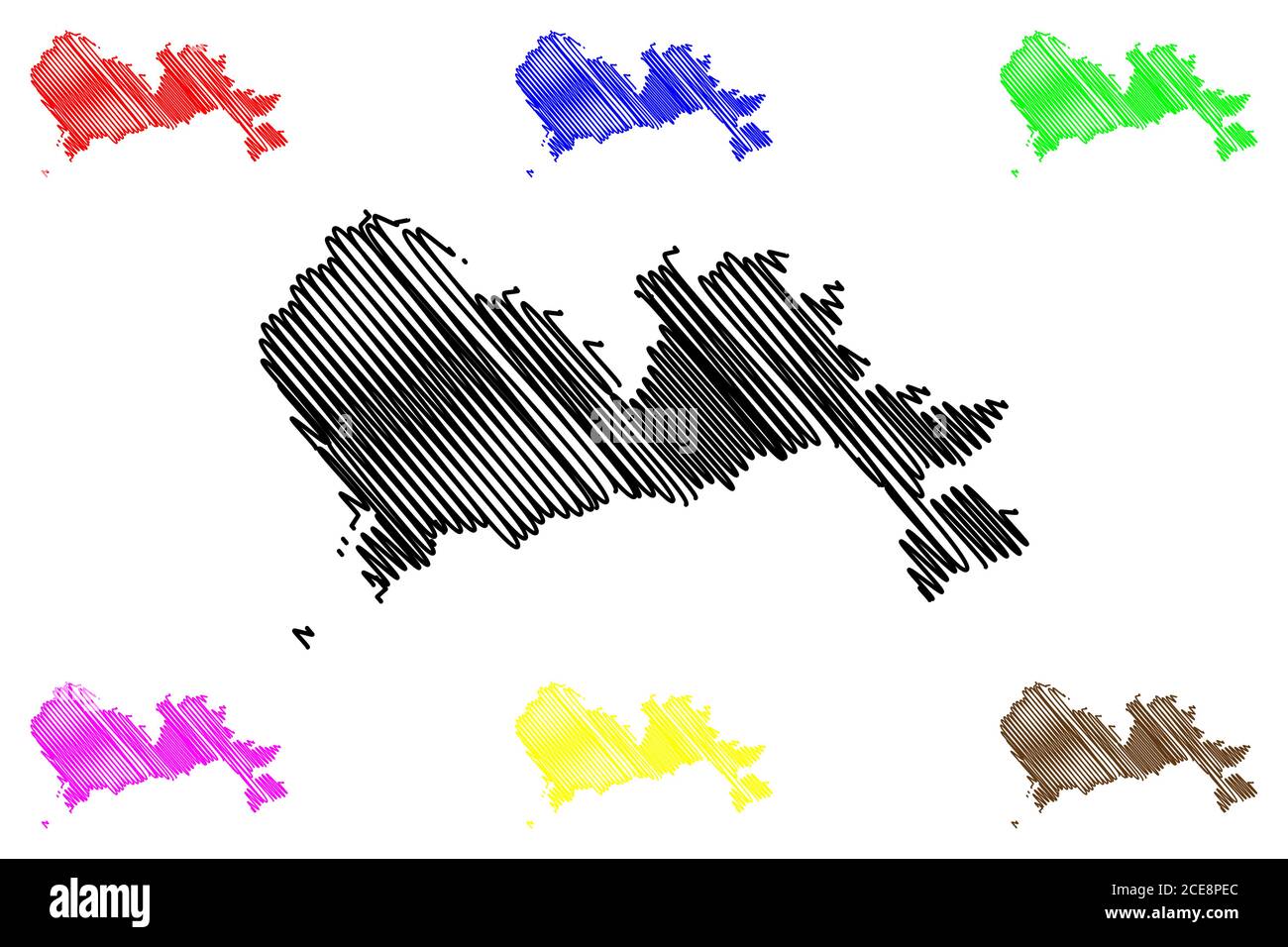 Shenzhen City (People's Republic of China, Guangdong Province) map ...