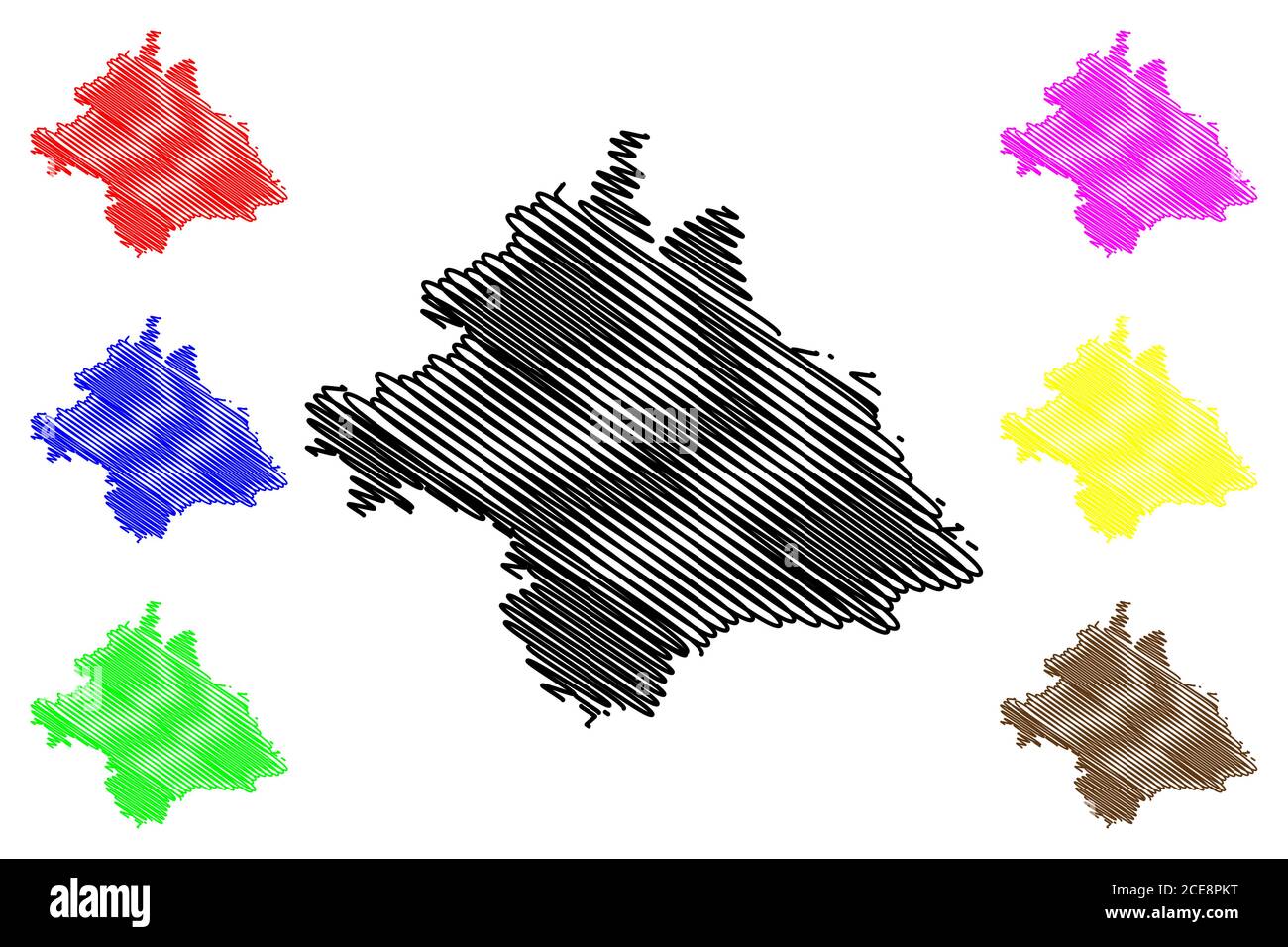 Nanning City (People's Republic of China, Guangxi Province) map vector ...