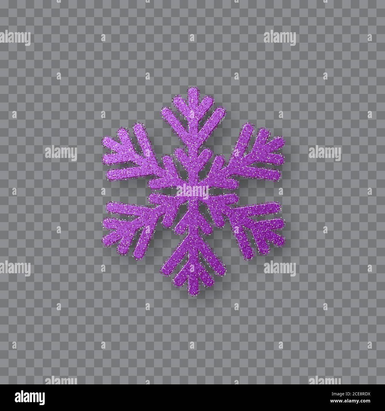 Glitter violet snowflake Stock Vector Image & Art - Alamy