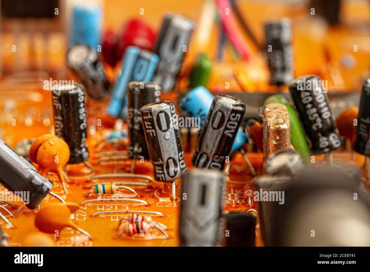 old PCB tv Stock Photo - Alamy