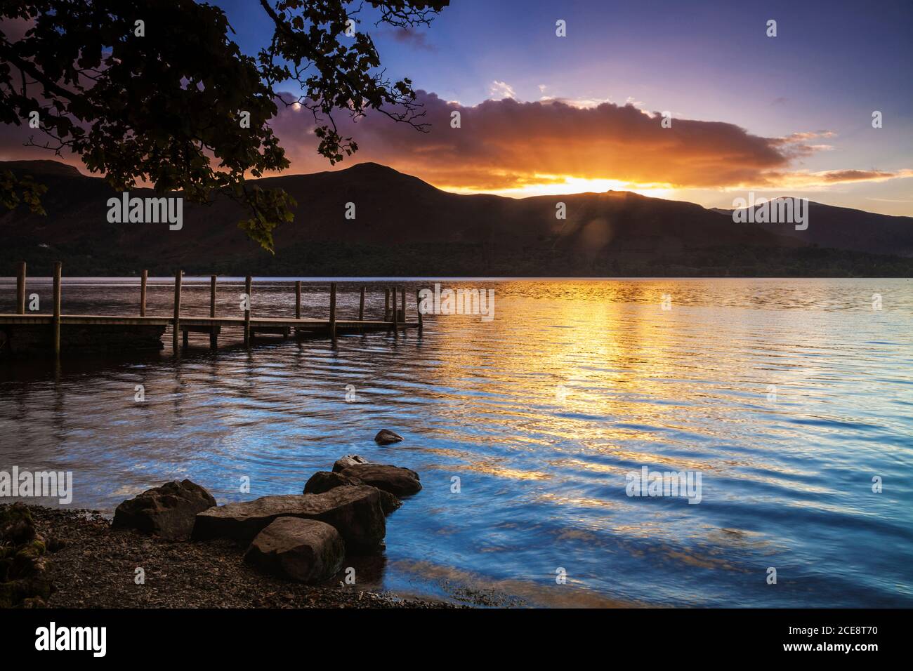 Lake district derwent water september hi-res stock photography and ...