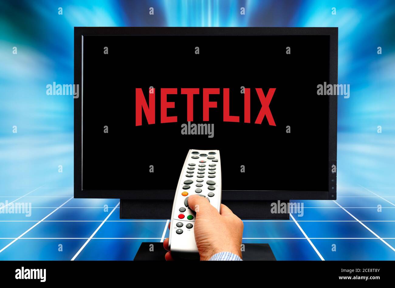 Netflix logo screen hi-res stock photography and images - Alamy